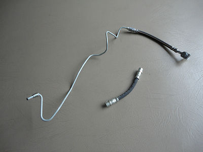 A4 VW VOLKSWAGEN GOLF JETTA NB RIGHT REAR BRAKE LINE SET METAL W RUBBER ...