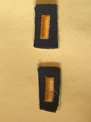 US Army Second Lieutenant Officers Gold WWII patches | eBay