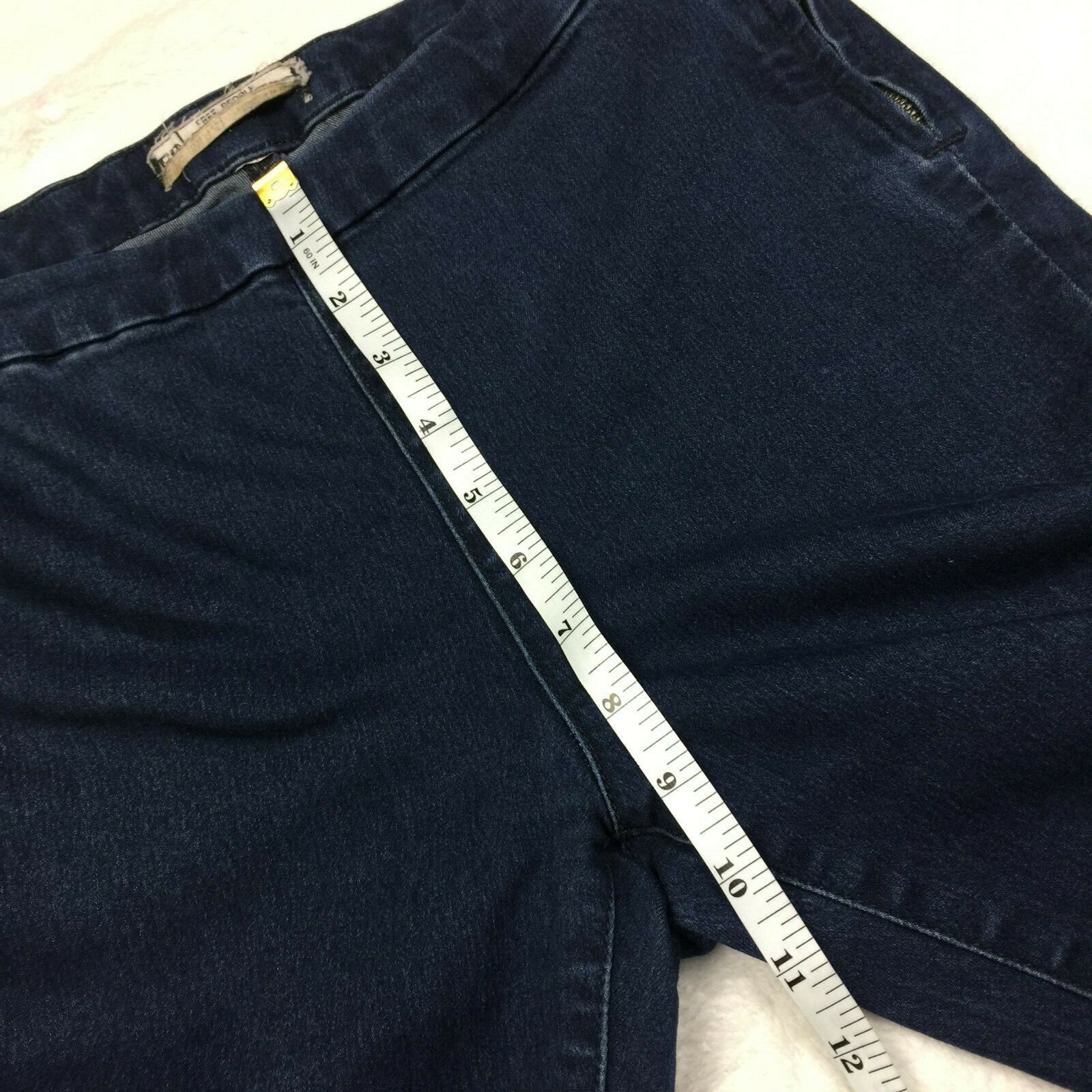 FREE PEOPLE Skinny Ankle Jeans Womens Size 27 Side Zip Pocketless Dark ...