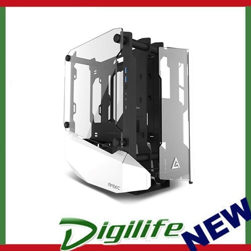 Antec STRIKER Open Frame Mini-ITX Aluminium and Steel Case, PCI-E Riser ...