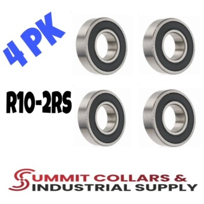 R10-2RS C3 EMQ Premium Sealed Ball Bearing, 5/8"x1-3/8"x0.3438" R10rs ...