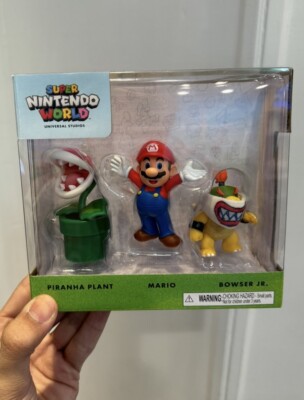 NEW Super Nintendo World Mario Bowser Jr Figure Set 3 Universal ...