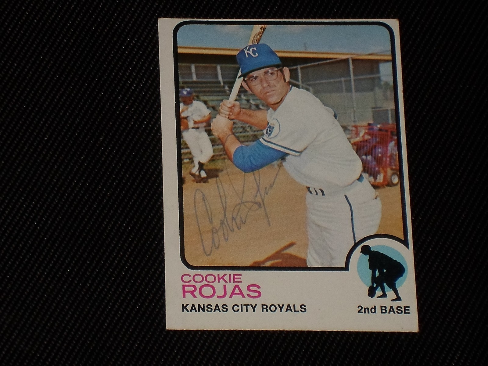 COOKIE ROJAS 1973 TOPPS SIGNED AUTOGRAPHED CARD #188 KANSAS CITY ROYALS ...