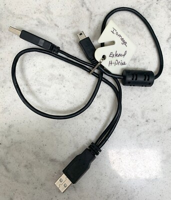 USB Charger+Data SYNC Y Cable Cord Lead for Iomega 2.5" Portable Hard ...