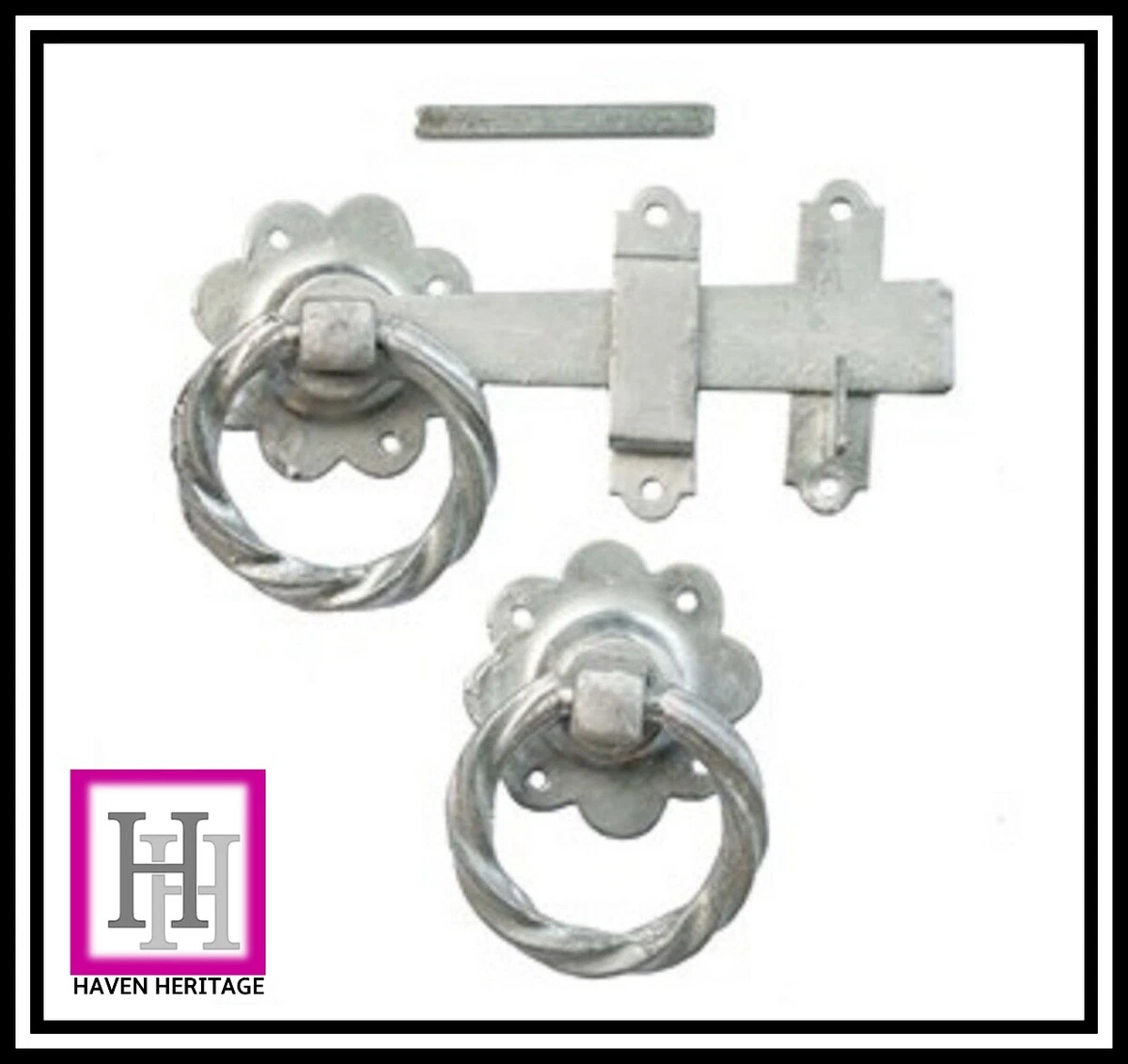 Galvanised Garden Gate Ring Latch | Fasci Garden