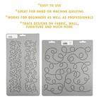 2 Quilting Stencils Stipple Quilt Pattern Border and Loop Stippling Background | eBay