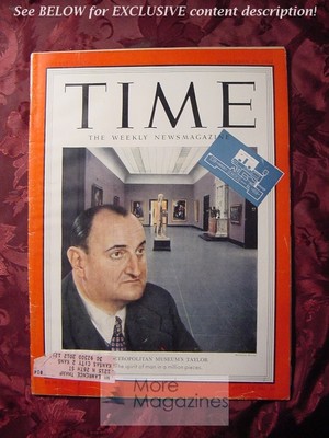 TIME December 29 1952 Dec 12/29/52 MET METROPOLITAN MUSEUM FRANCES ...