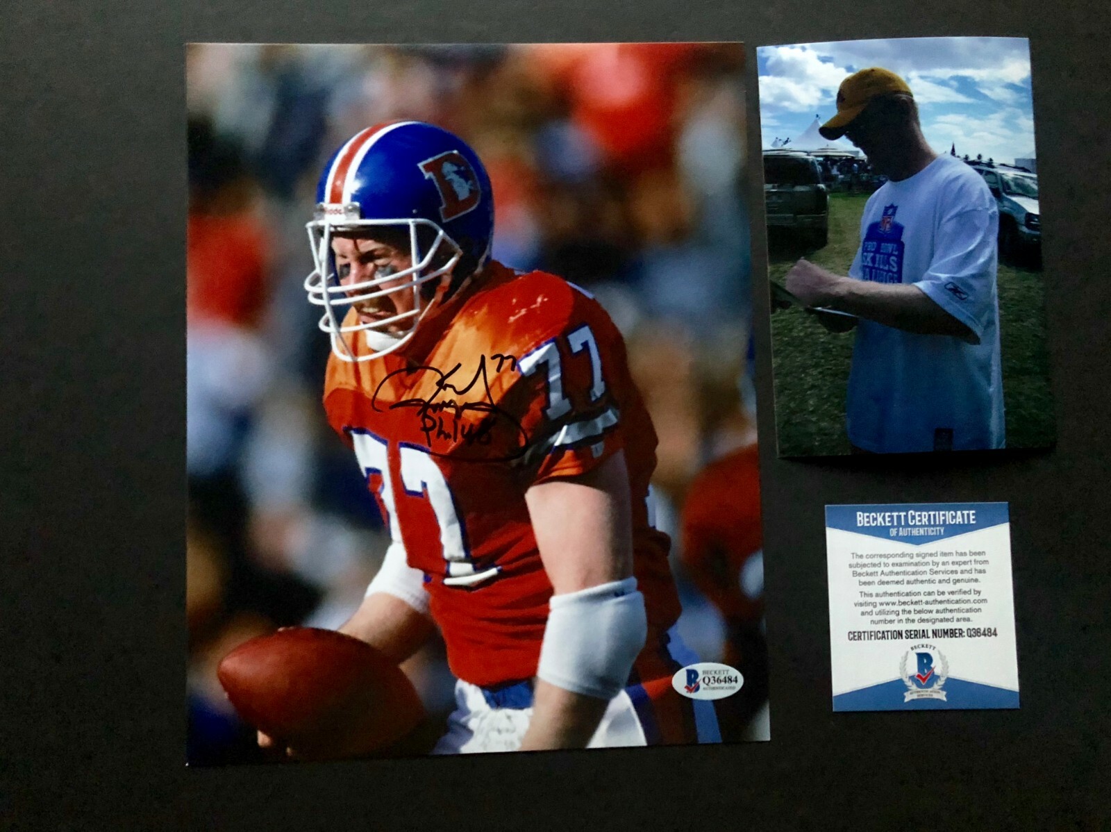 Karl Mecklenburg Hot! signed autographed Broncos 8x10 photo Beckett BAS ...