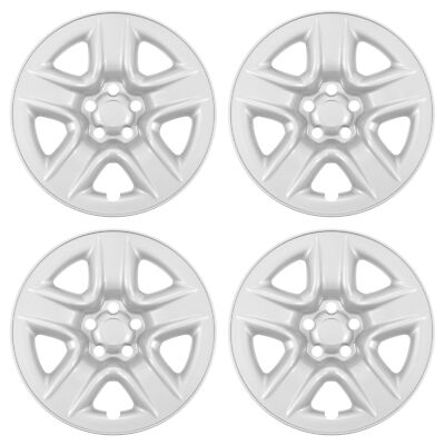 4PC Fit For Toyota RAV4 2006-2012 17" Silver Wheel Hub Caps Full Rim ...