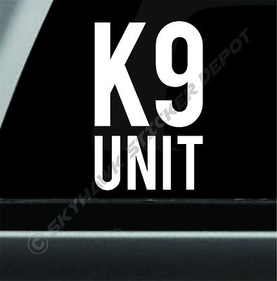 K9 Unit Police Dog Bumper Sticker Vinyl Decal Diesel Car Decal Law ...