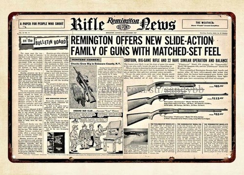 1957 Rifle news Wingmaster Shotgun Gamemaster Fieldmaster Rifle metal ...