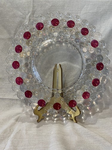 Vintage Westmoreland Glass Thousand Eye Red/gold Flashed Torte Plate ...