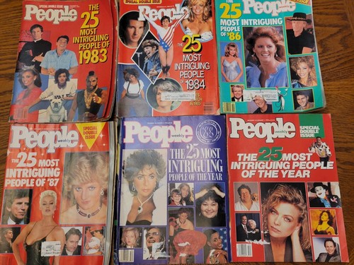 Lot Of 6 Vintage People Magazines- Most Intriguing People Of The Year ...