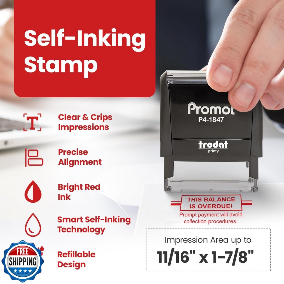 Promot Stamp This Balance is Overdue! Prompt Payment Will Avoid ...