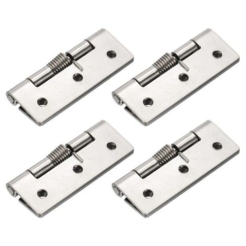 4pcs 3" Spring Loaded Hinges Stainless Steel Self Closing Small Door ...