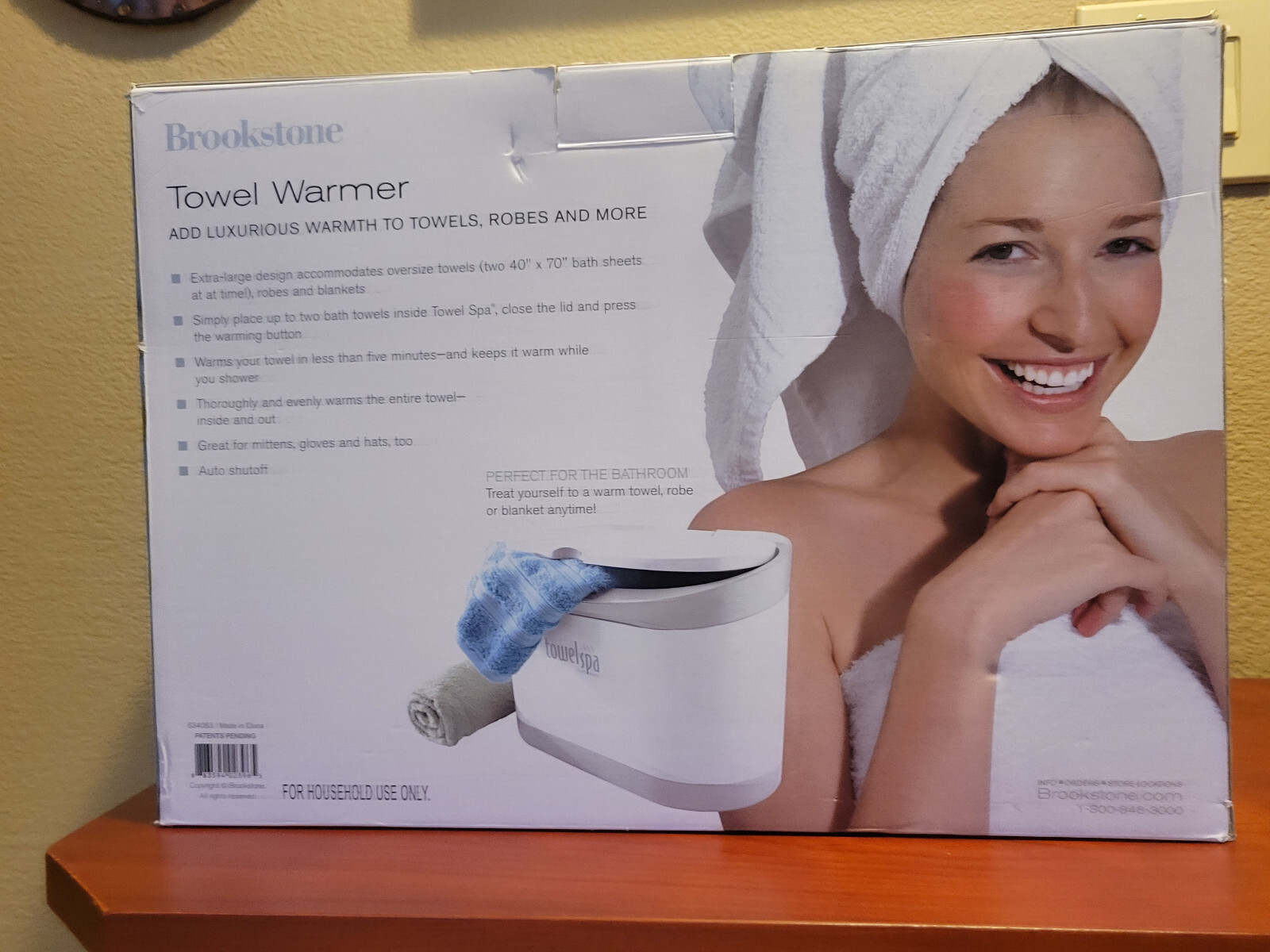 Brookstone 2 Towel Baby Blanket Robe Warmer Spa Tsk-5202mm for sale ...
