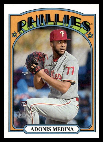 2021 Topps Heritage #520 Adonis Medina Rookie Philadelphia Phillies | eBay