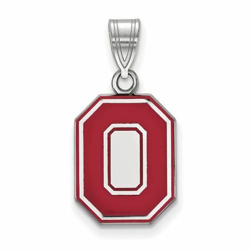 Sterling Silver The Ohio State Letter O Medium Enameled Pendant | eBay