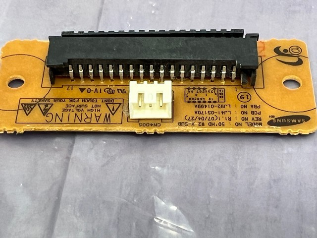 Samsung HP-T5054 50" Television X-SUB Substain Board LJ41-05170A LJ92 ...