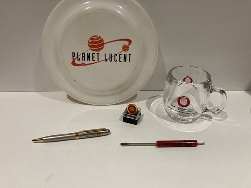 Lucent Technologies Bell Labs Innovations Acrylic Coffee Mug & Frisbee ...