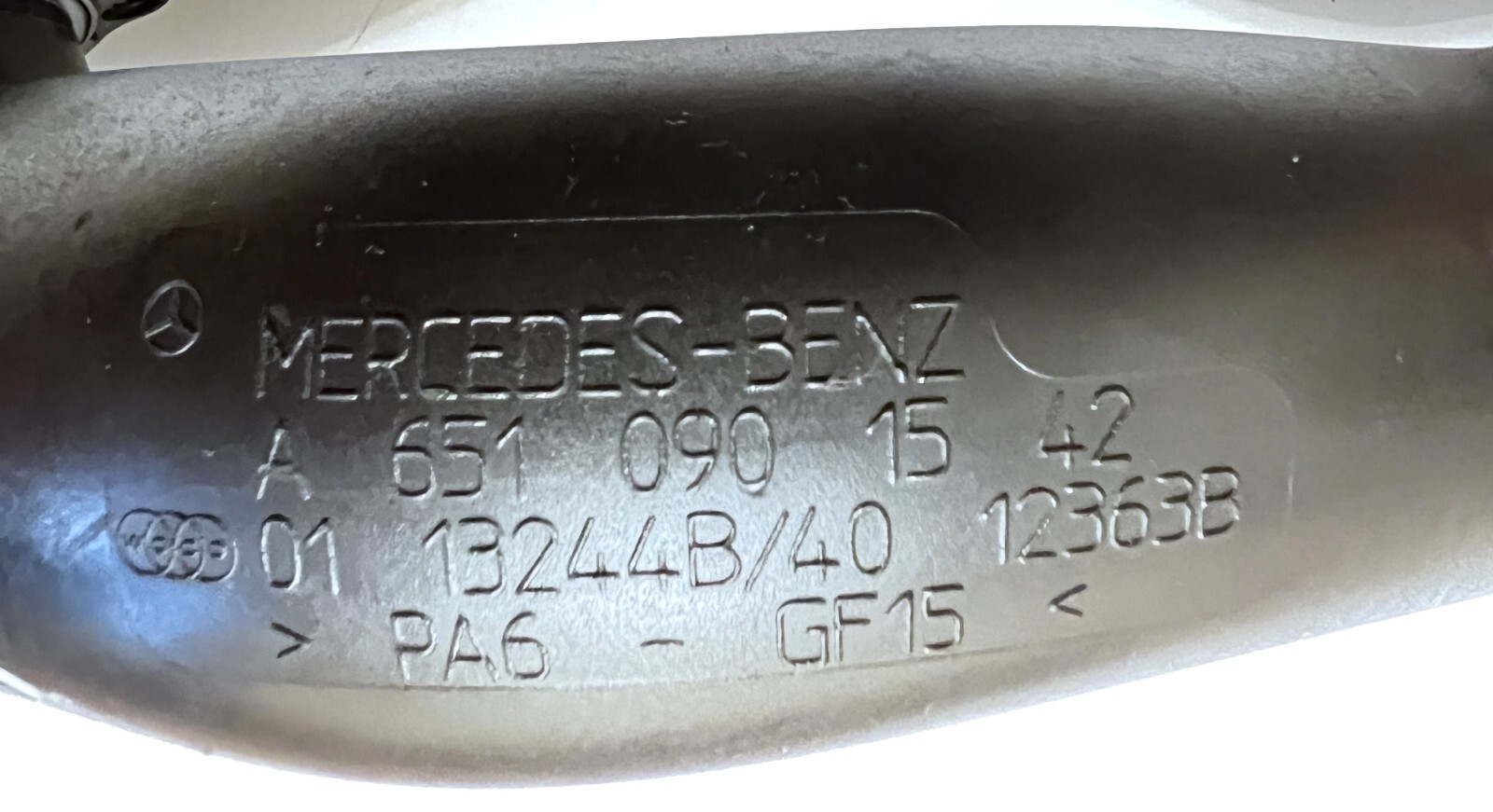 MERCEDES-BENZ+E+W212+BlueTEC+Hybrid+Air+Intake+Tube+A6510901542+2.1 ...