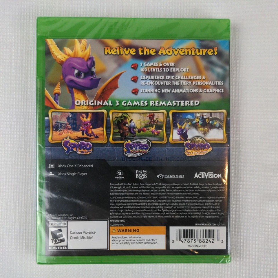Spyro Reignited Trilogy - Xbox One~Spyro the Dragon-Ripto's Rage-Year ...