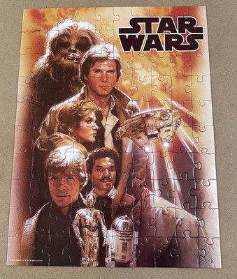 STAR WARS PUZZLE TO GO 100 pcs Luke Han Solo Leia Chewbacca R2D2 C3PO ...