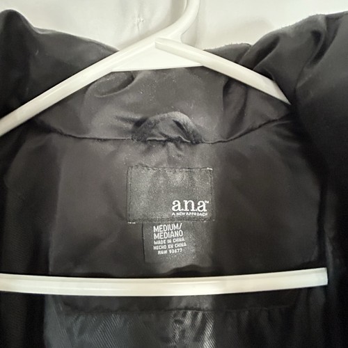 ANA Medium Packable Down Jacket PUFFER COAT Black | eBay