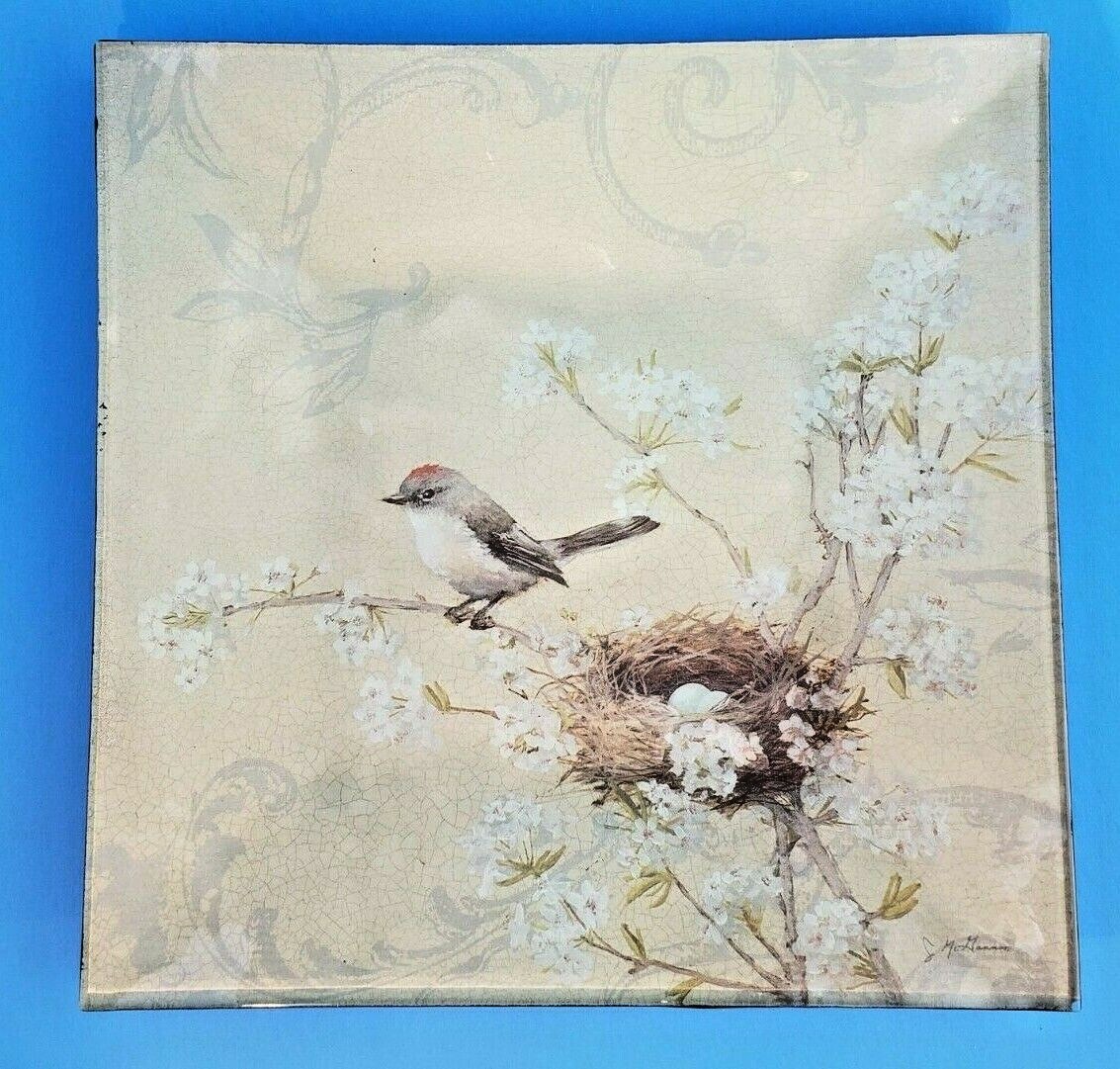 JILL SCHULZ MCGANNON CNI DESIGN BY ART IN MOTION ART GLASS 4 PLATES 9 ...