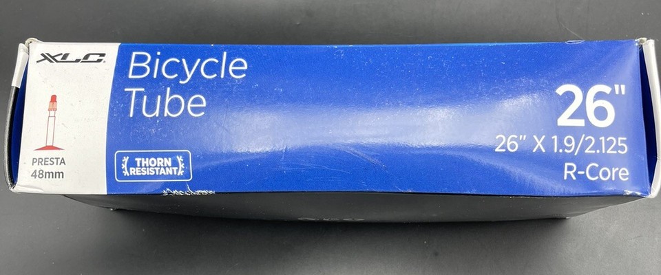 XLC Bicycle Tube 48 MM Presta Valve 26" x 1.9/2.125" R-Core Thorn ...