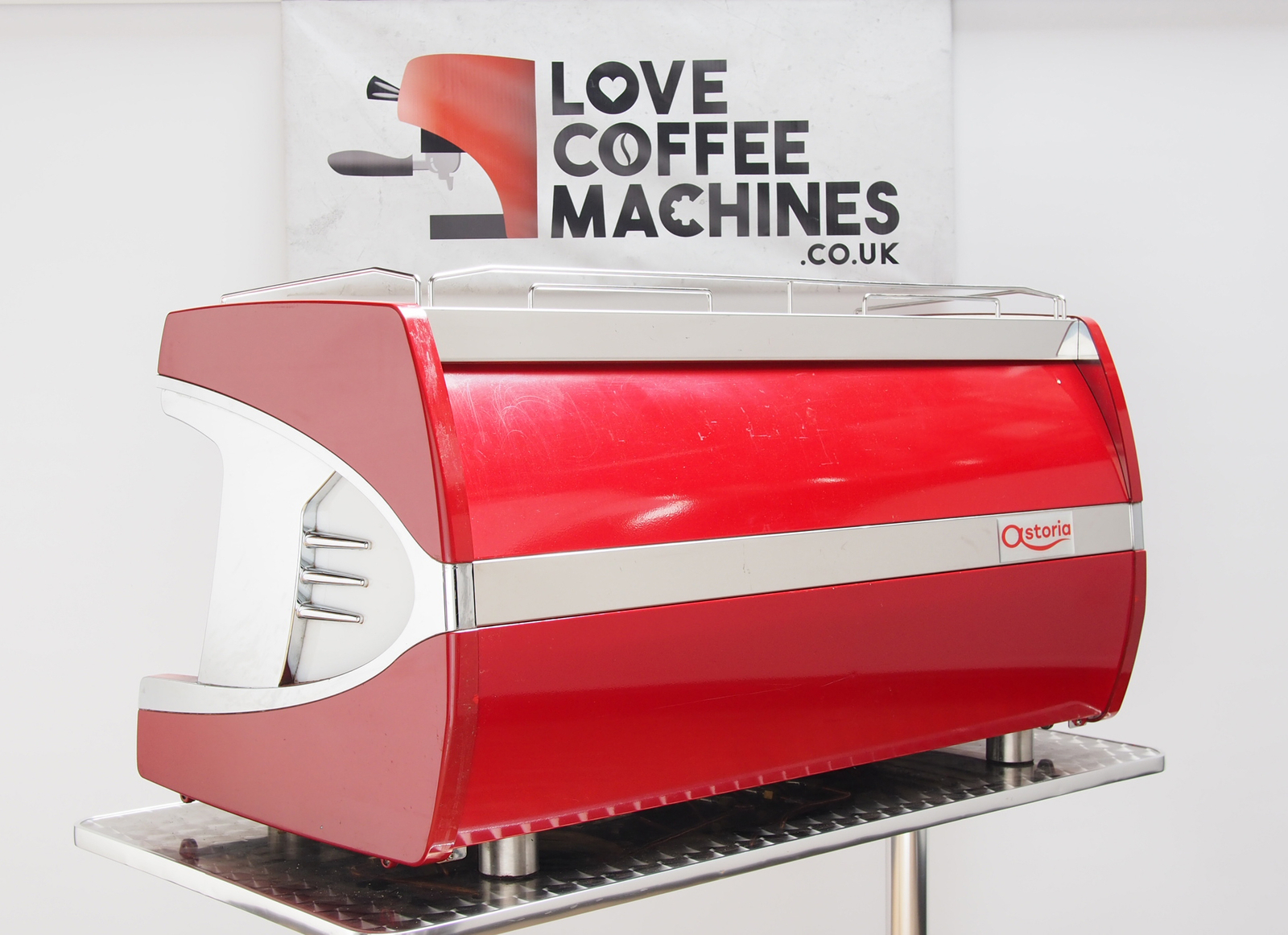 Astoria Vintage 3grp ex Costa Commercial Coffee Machine - Red & Simply ...