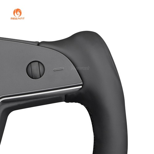 PU Leather Carbon Steering Wheel Cover Wrap for Tesla Model S Yoke ...