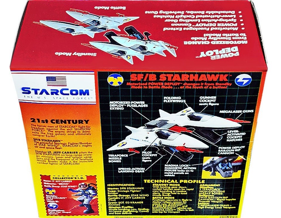 StarCom SF/B Starhawk™ Fighter/Bomber, Vintage 1987, New! MISB! AFA IT ...