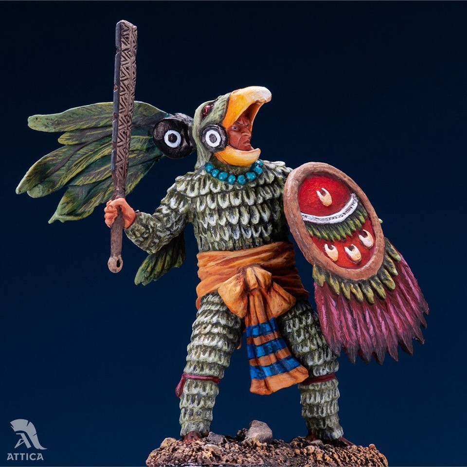 Aztec Eagle warrior 54mm Painted Toy Soldier Pre-Sale | Collectible | eBay