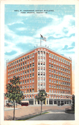 1920's Early Cars Stores Neil P. Anderson OfficeBuilding Fort Worth TX ...
