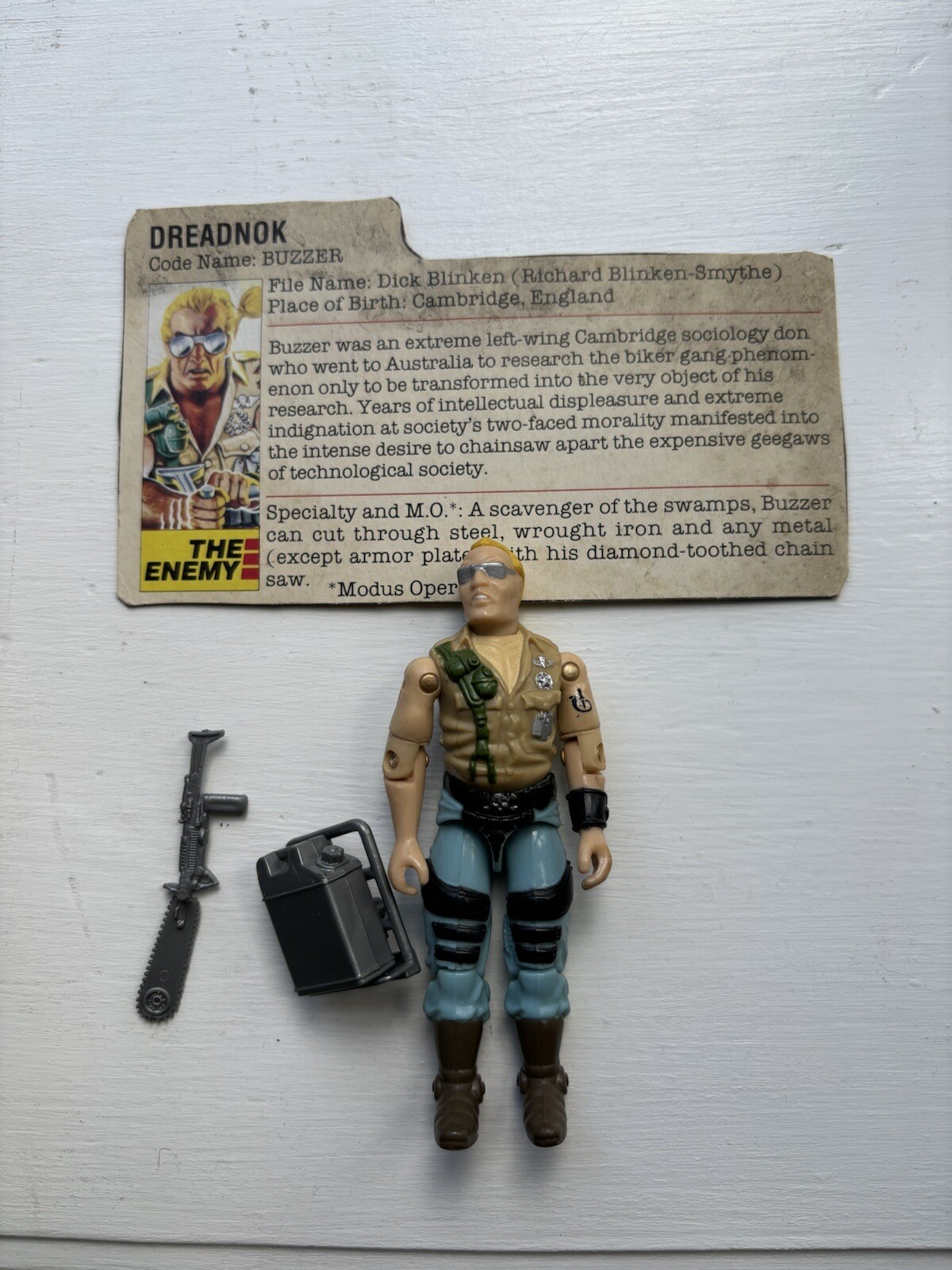 Gi Joe Vintage 1984 Cobra Dreadnok Buzzer | eBay