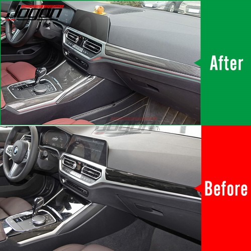 Carbon Inner Console Dash Shifter Panel Kits For BMW 3 Series G20 G21 ...