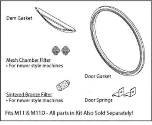 Midmark M11 M11D PM Kit RPI Part #MIK080 Gasket #MIG028 Dam#MIG036 ...