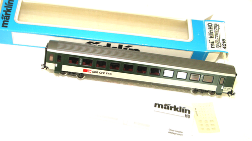 Märklin 4216 H0 Schnellzugwagen 2.kl. SBB- m.E. neuwertig | eBay