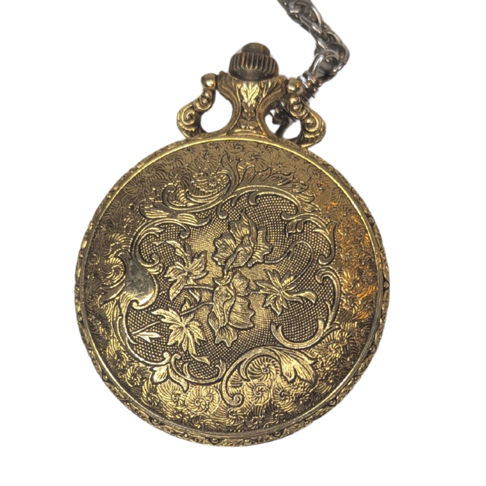Armitron Quartz Pocket Watch – Railroad Dial w/ Chain & Hunter Case | eBay