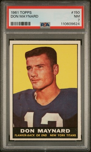 1961 Topps Don Maynard Rookie RC PSA 7 | eBay