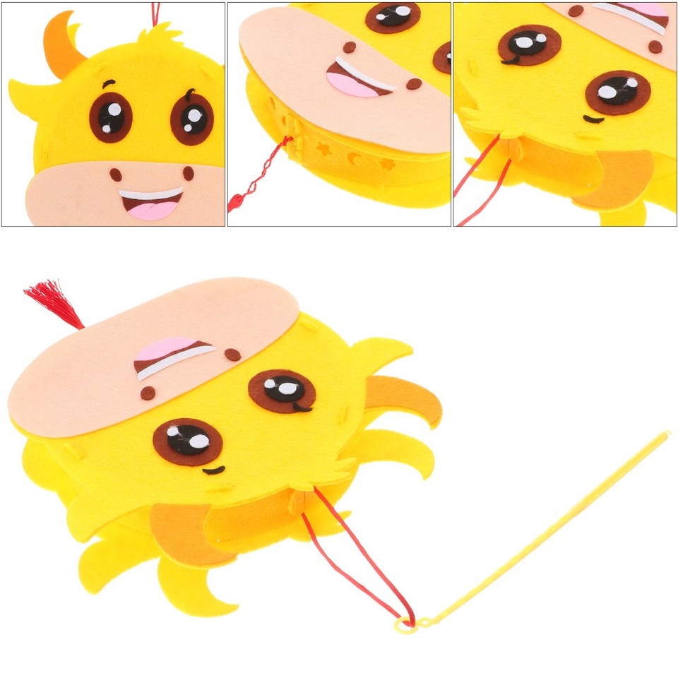 Kids Cartoon Lanterns DIY Handmade Chinese Zodiac Signs Animal Lanterns ...