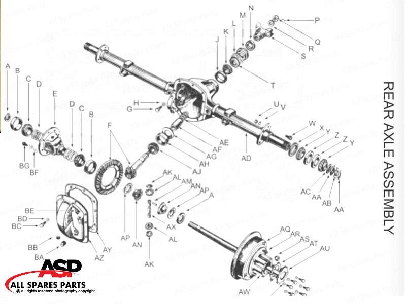Rear Disc 9"Brake Conversion Kit fits Wllys Jeep CJ2A,CJ3A,CJ3B,M38 ...
