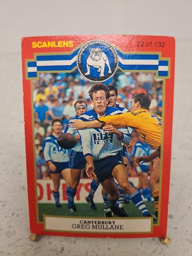 1986 SCANLENS CANTERBURY , GREG MULLANE 22/132 | eBay