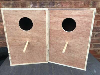 2 x cockatiel kakariki nest box 12" x 8" x 8" inch nesting breeding ...