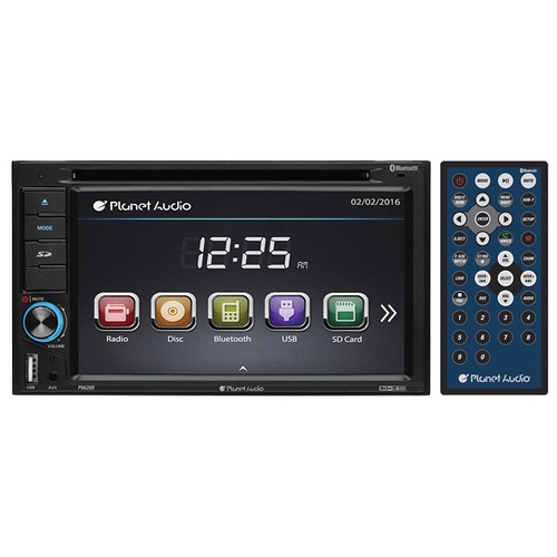 Planet Audio P9628B Car Stereo - 6.2” Touchscreen, Bluetooth, DVD USB ...