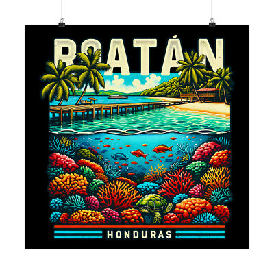 Roatan Honduras Matte Poster | eBay