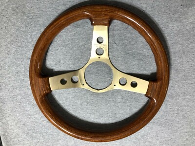 OBA 340mm Real-Wood Steering Wheel Rare JDM Old School Nardi Momo ...