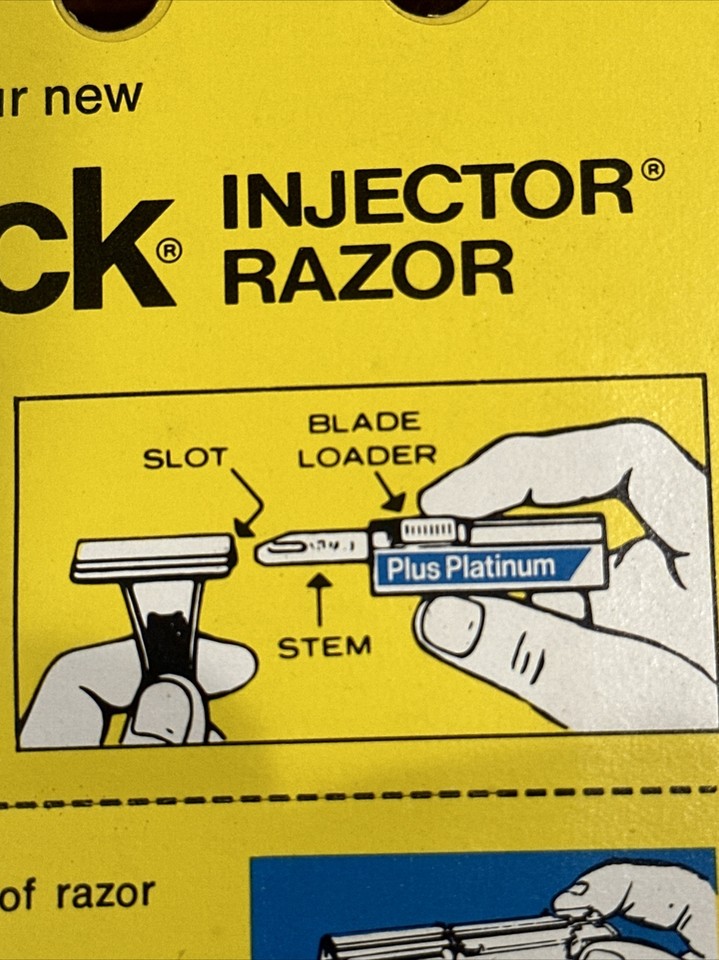 Schick Injector Razor Single Edge Platinum Blades New Sealed Vintage ...