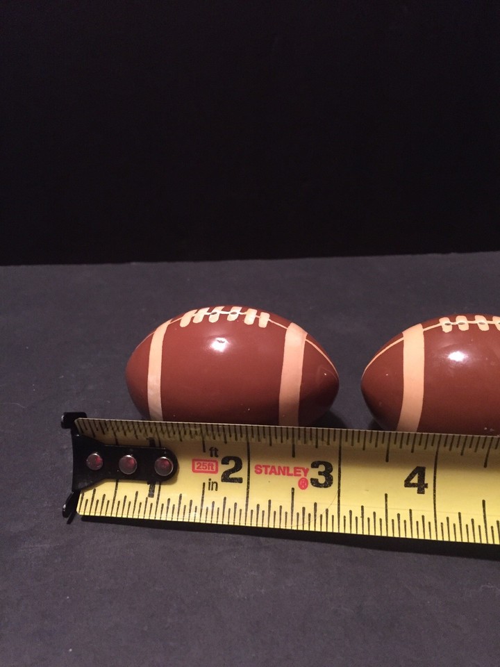 SET OF CERAMIC FOOTBALL SALT & PEPPER SHAKERS | eBay
